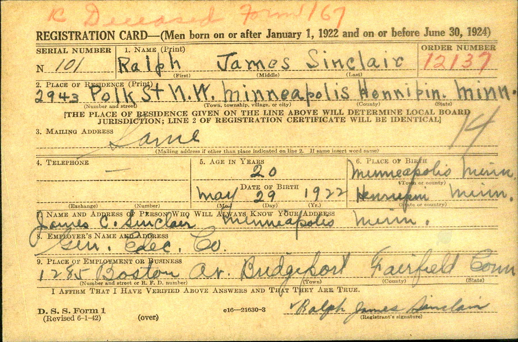 Ralph Sinclair – Edison Heroes